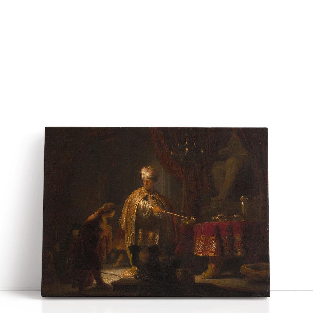 Rembrandt Van Rijn Art, Daniel and Cyrus Before the Idol Bel, 1633 ...