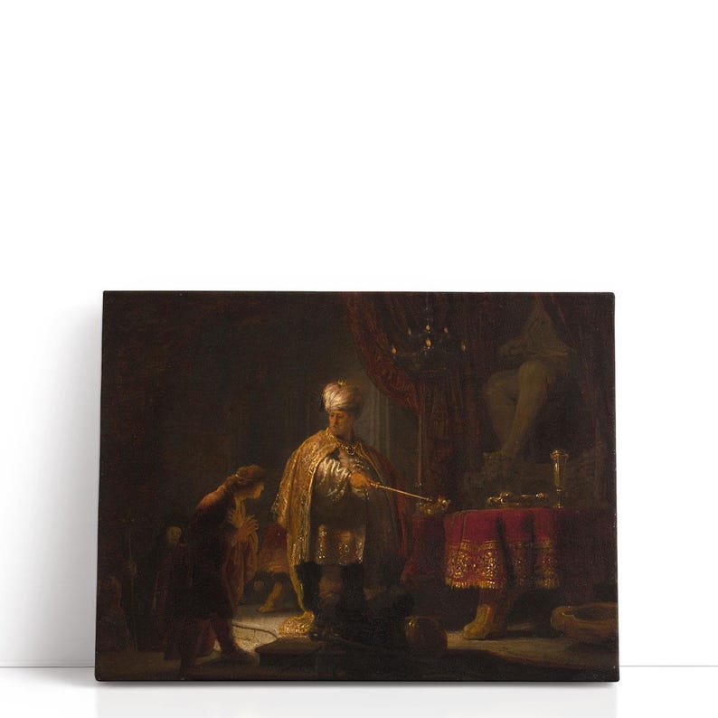 Rembrandt Van Rijn Art, Daniel and Cyrus Before the Idol Bel, 1633 ...