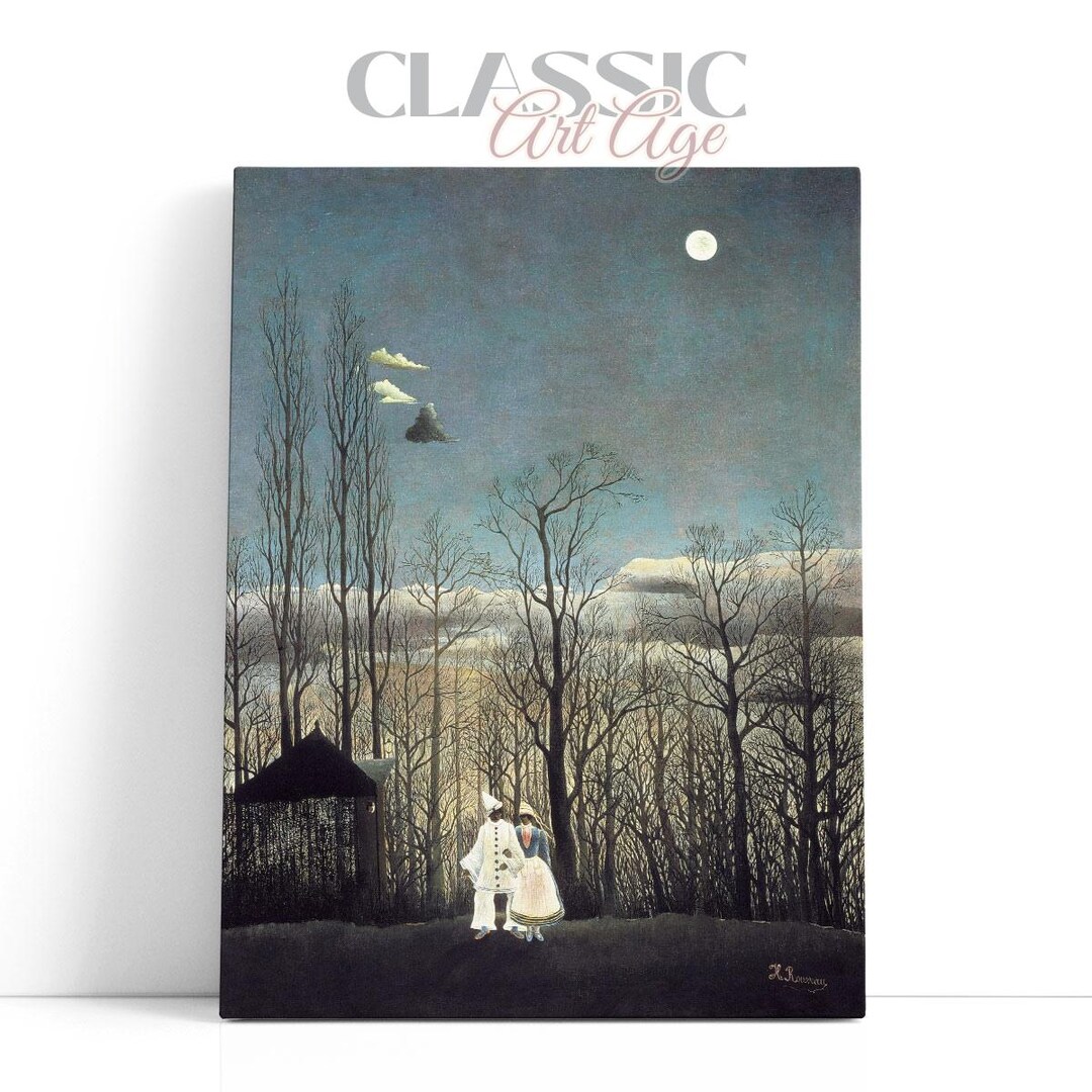 Henri Rousseau Artwork, Carnival Evening, 1886 – Canvas Print Wall Art ...