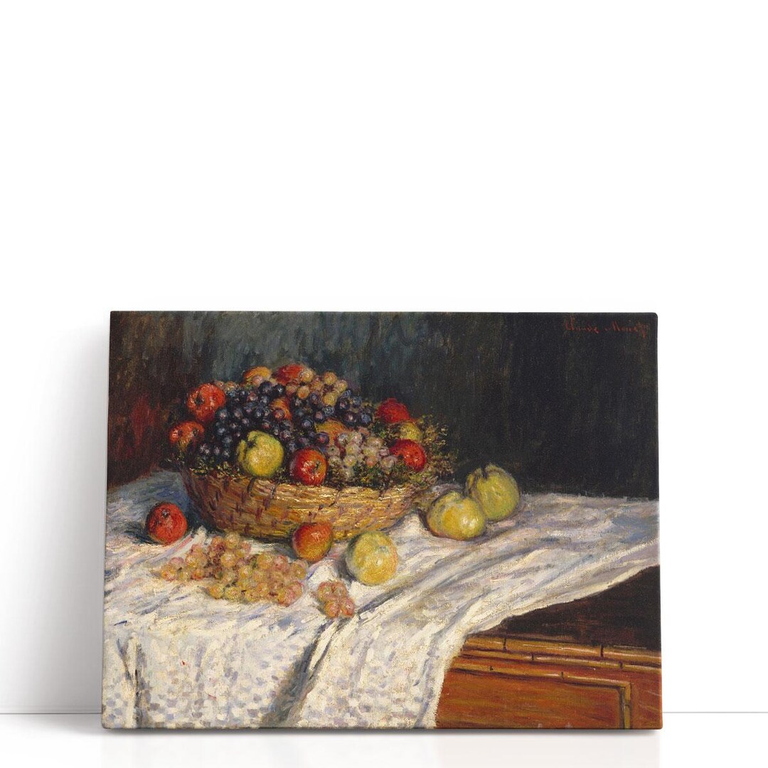 Claude Monet Painting, Apples and Grapes, 1879-1880 | Canvas Print Wall ...