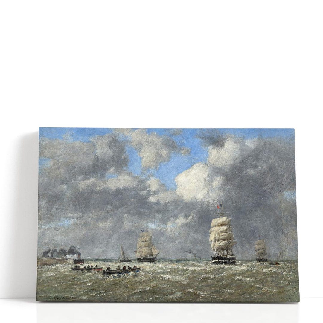 Eugène Boudin Artwork, Le Havre, 1883 | Canvas Print Wall Art - Etsy
