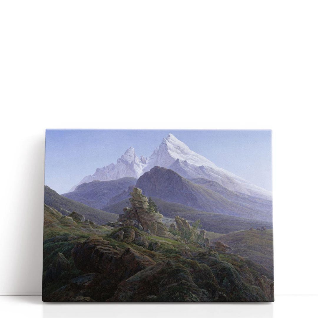 Caspar David Friedrich Artwork, the Watzmann, 1824 | Canvas Print Wall ...