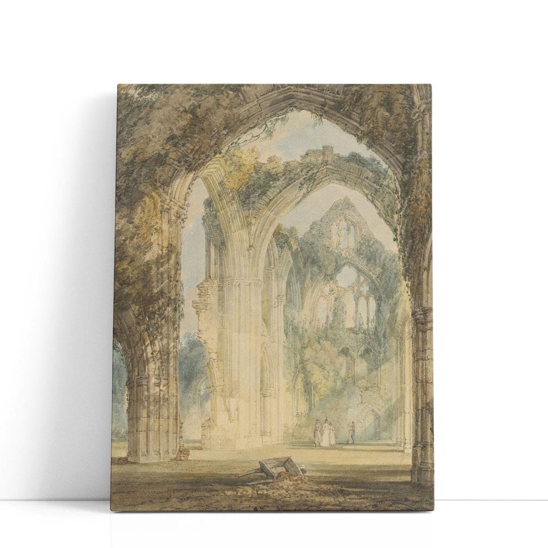 Joseph Mallord William Turner Painting, Transept of Tintern Abbey ...