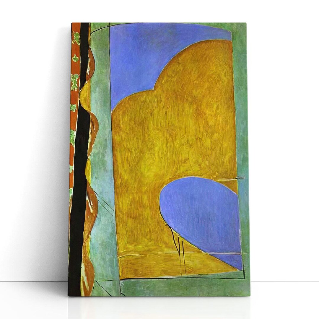 Henri Matisse Painting, the Yellow Curtain, 1915 | Canvas Print Wall ...