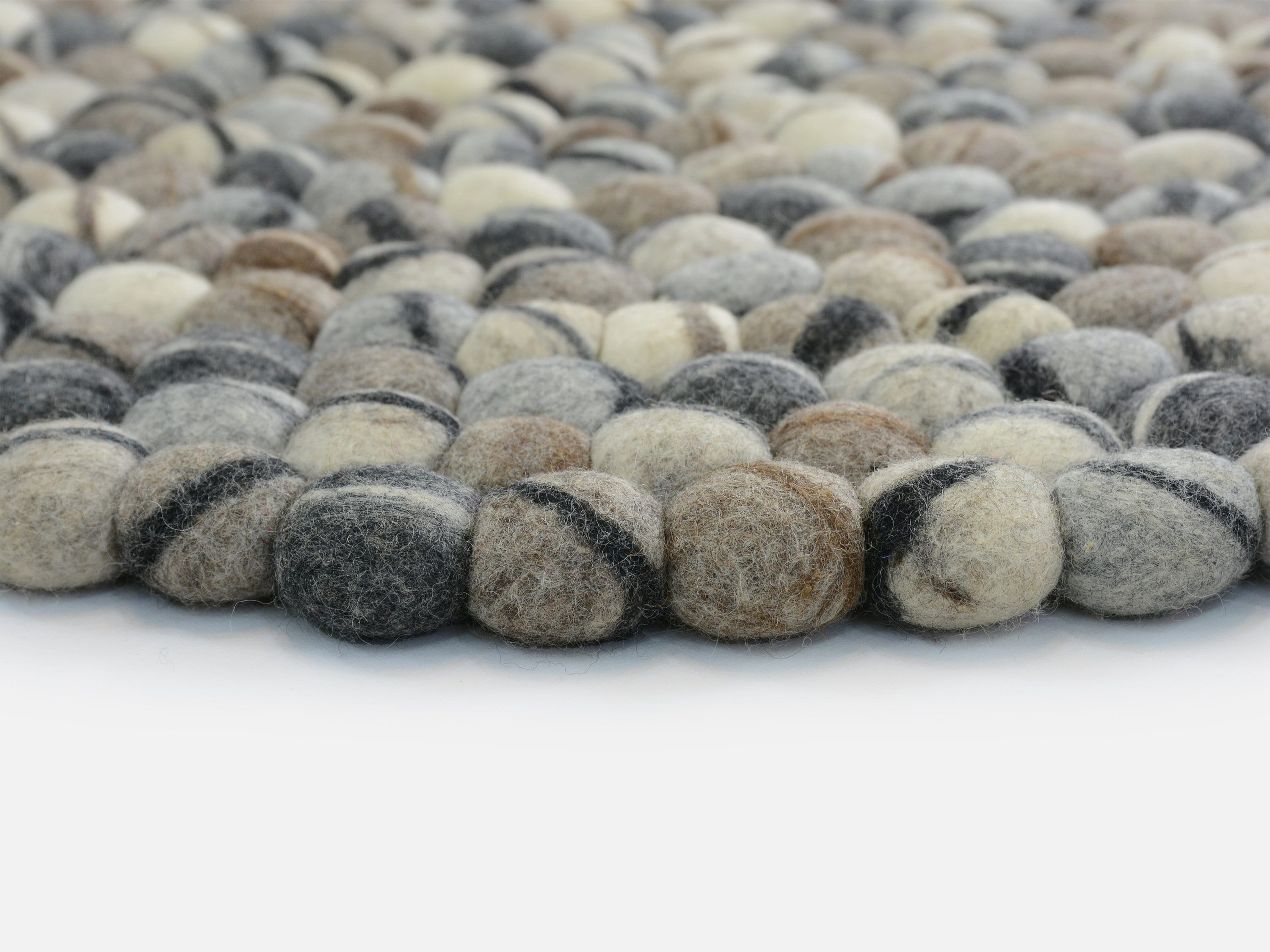 40-300 CM Round Pebble Rug Wool Stone Rug Handmade Felt - Etsy