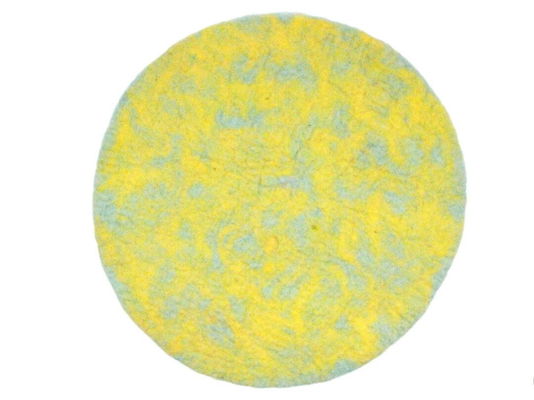 Felt Plain Rug Wool Plain Mat Handmade Felt Rug Felted Round Carpet ...