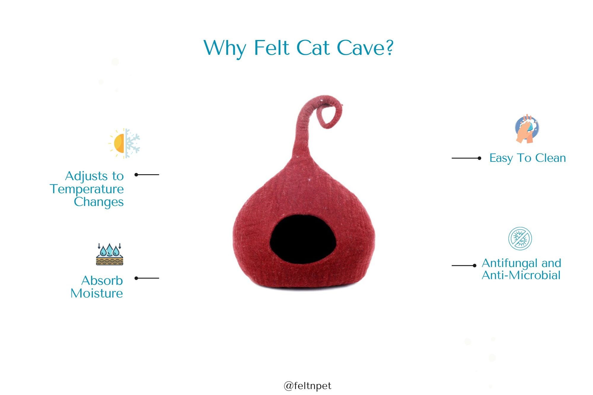Felt Maroon Cat House Modern Cat Furniture Maroon Cat Cave - Etsy