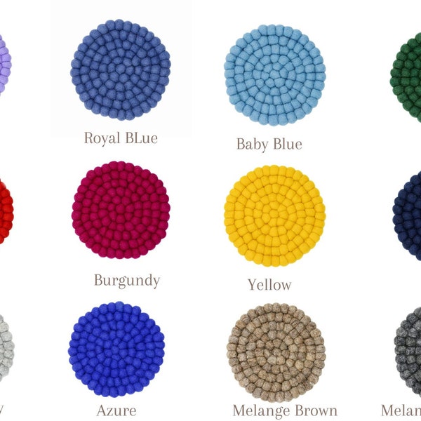 Felt Ball Trivet - Etsy
