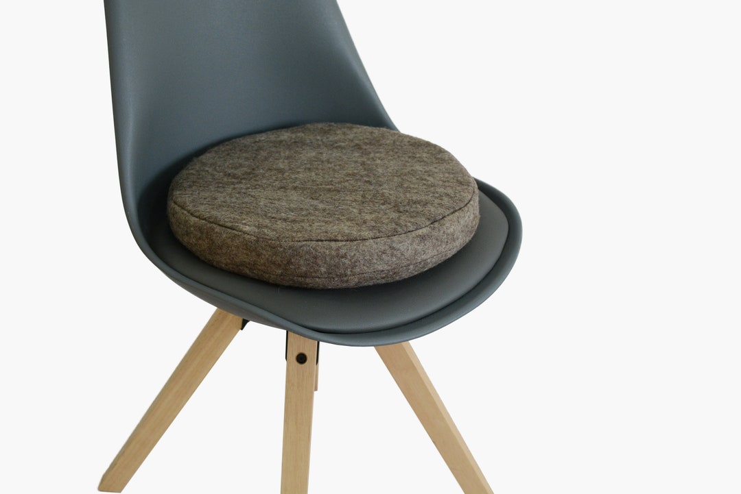 2 Piece Natural Wool Felt Chair Pad Outdoor Chair Cushion Spongy Chair ...