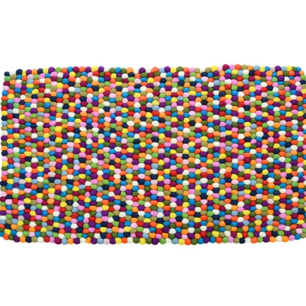 Felt Ball Rug - Etsy