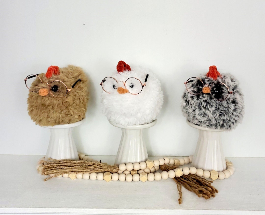 Chicken With Glasses, Easter Gifts for Teens, Chick Plushie, Chicken ...