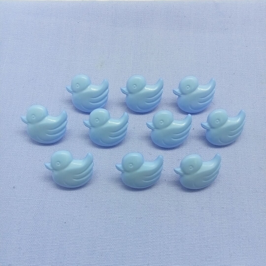 10 X Baby Blue Duck Buttons - Etsy