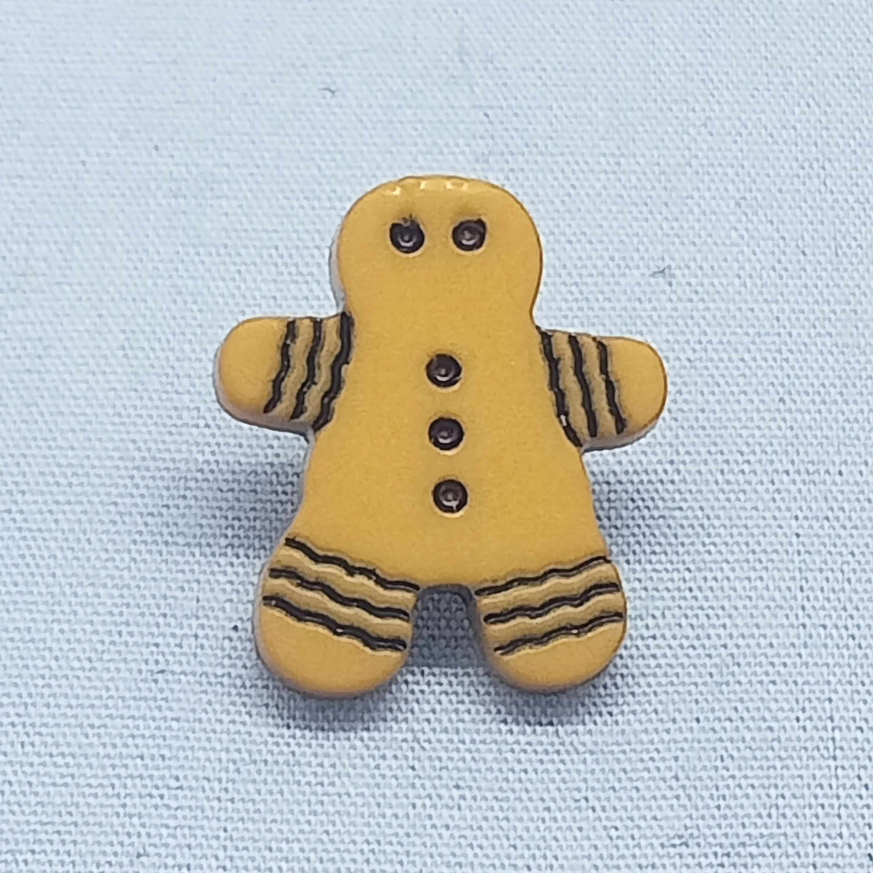 5 X Gingerbread Man Buttons - Etsy