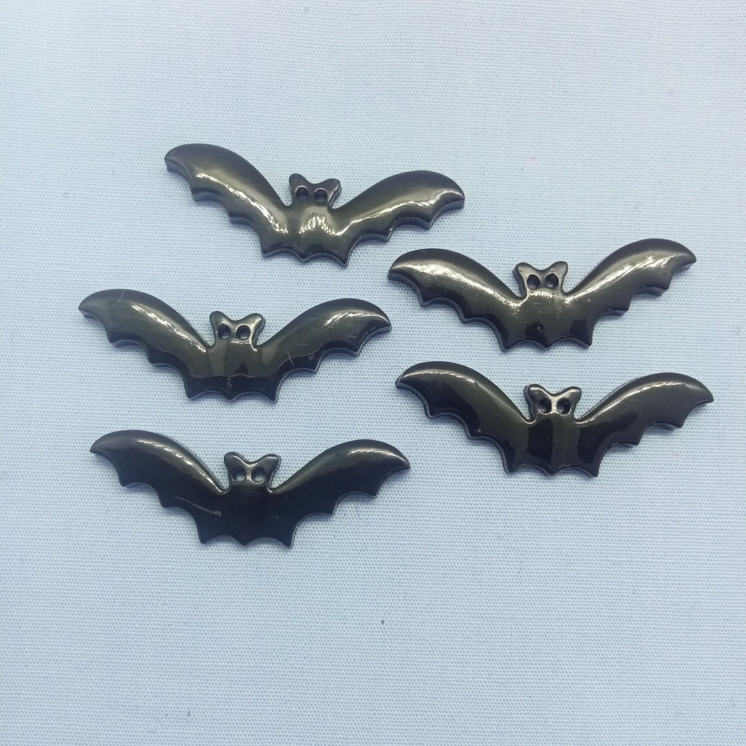 5 X Bat Buttons - Etsy
