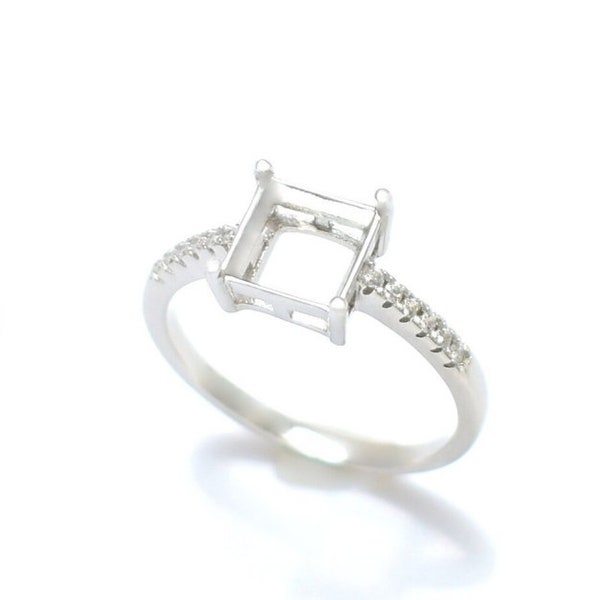 Square Stone Ring - Etsy
