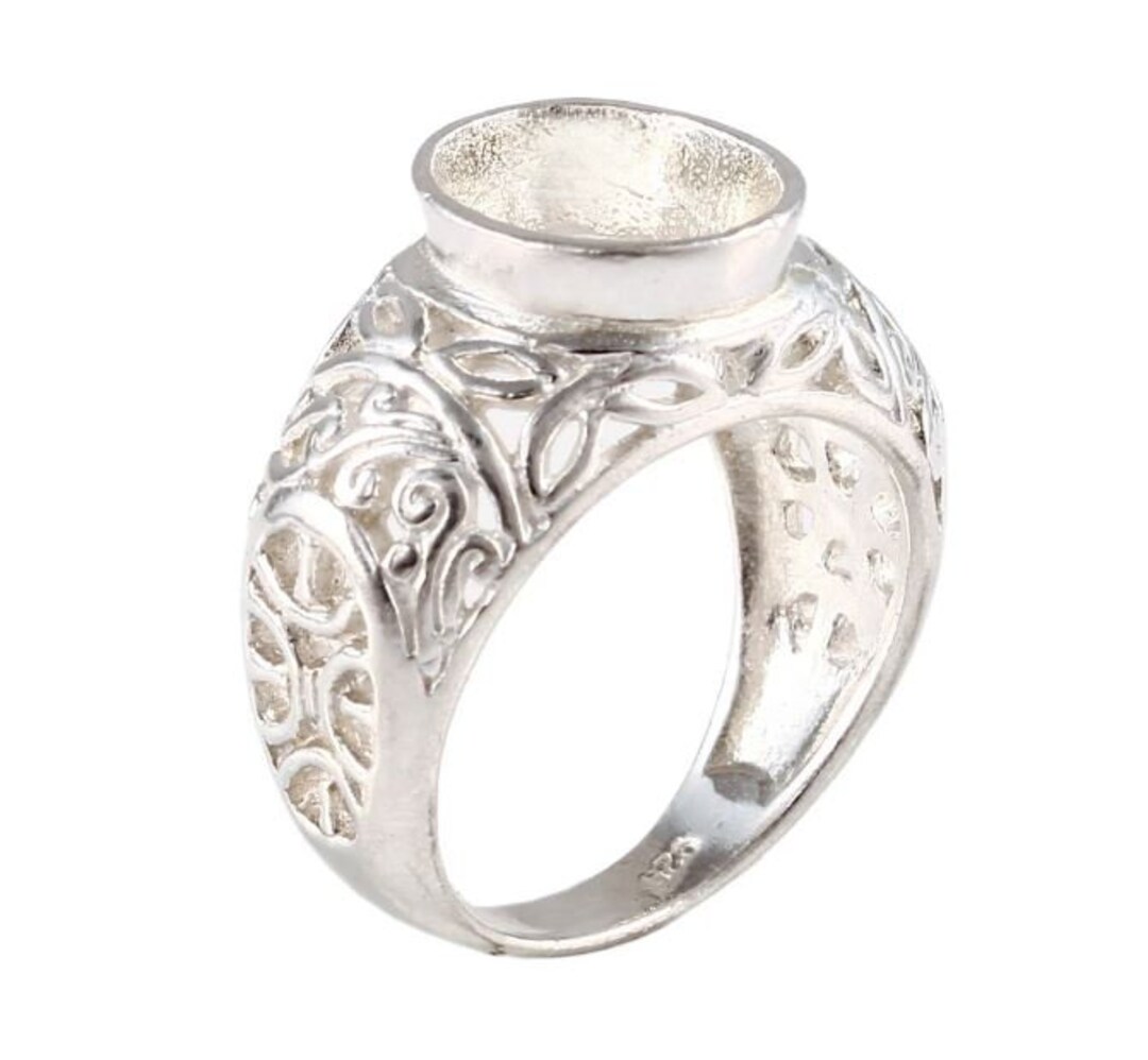 Semi Mount Ring Setting 8x10 Mm Oval Shape Engagement Ring Setting ...