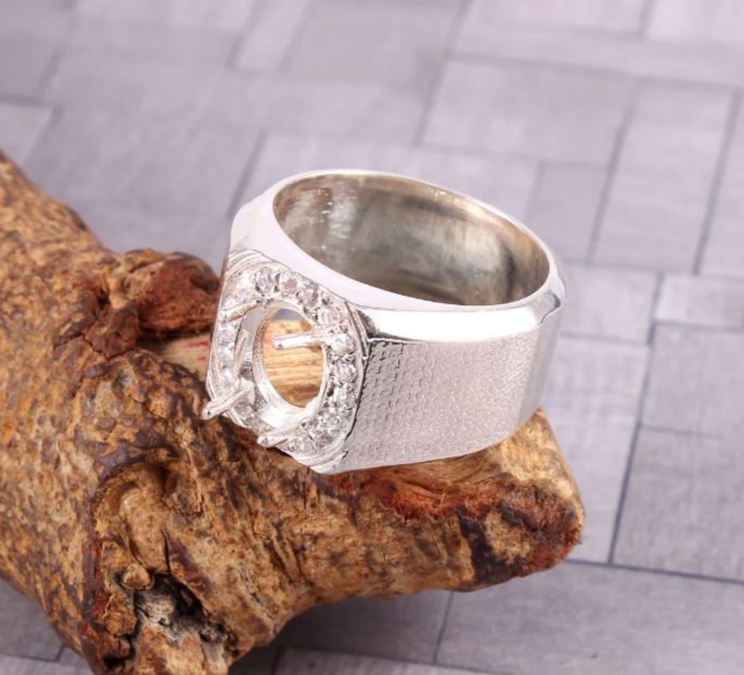 Semi Mount Ring Setting 8x10 Mm Oval Shape Engagement Ring Setting ...