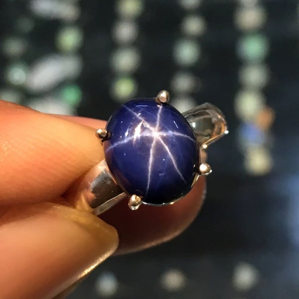 Star Sapphire Ring - Etsy