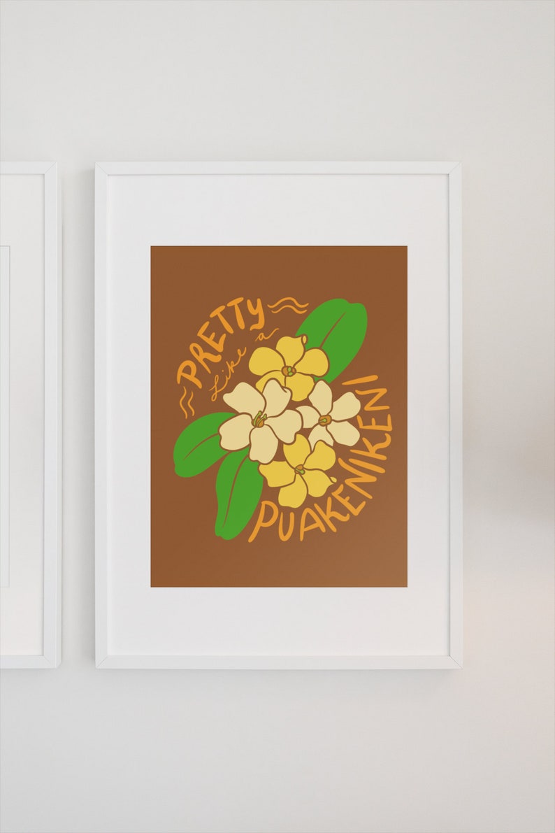 Puakenikeni Art Print Hawaii Home Decor, Tropical Flowers, Puakenikeni ...