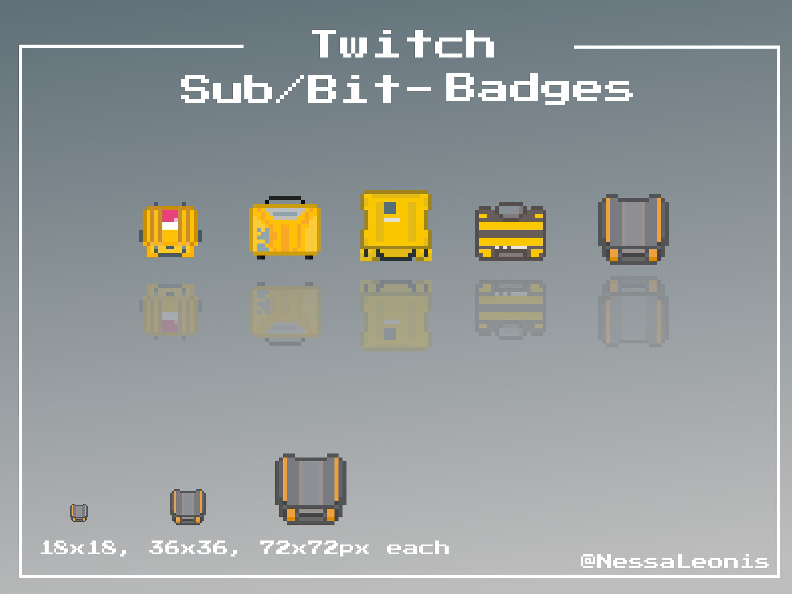 Twitch Badges Escape From Tarkov Pixel Art Secure Containers - Etsy