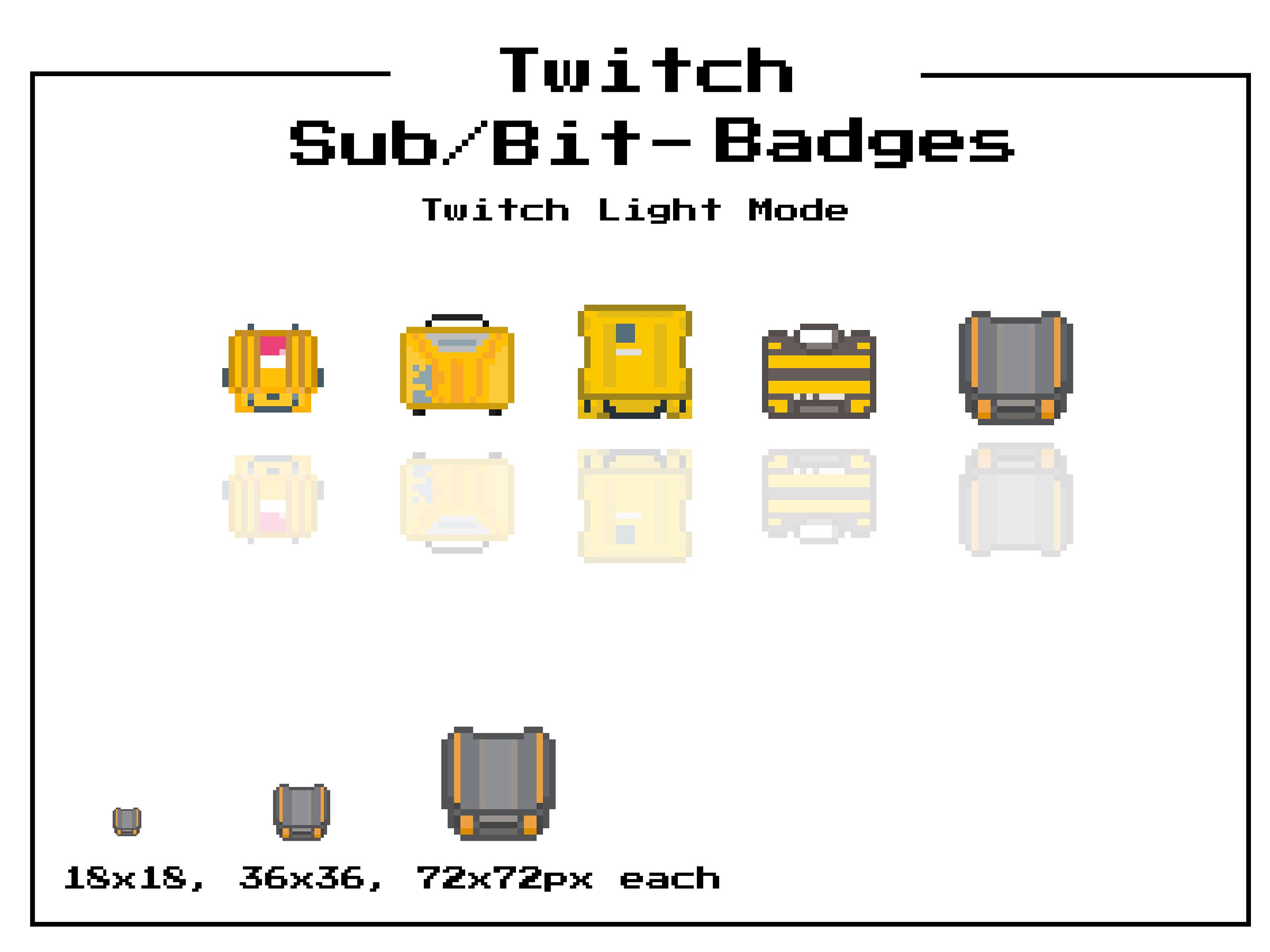 Twitch Badges Escape From Tarkov Pixel Art Secure Containers - Etsy