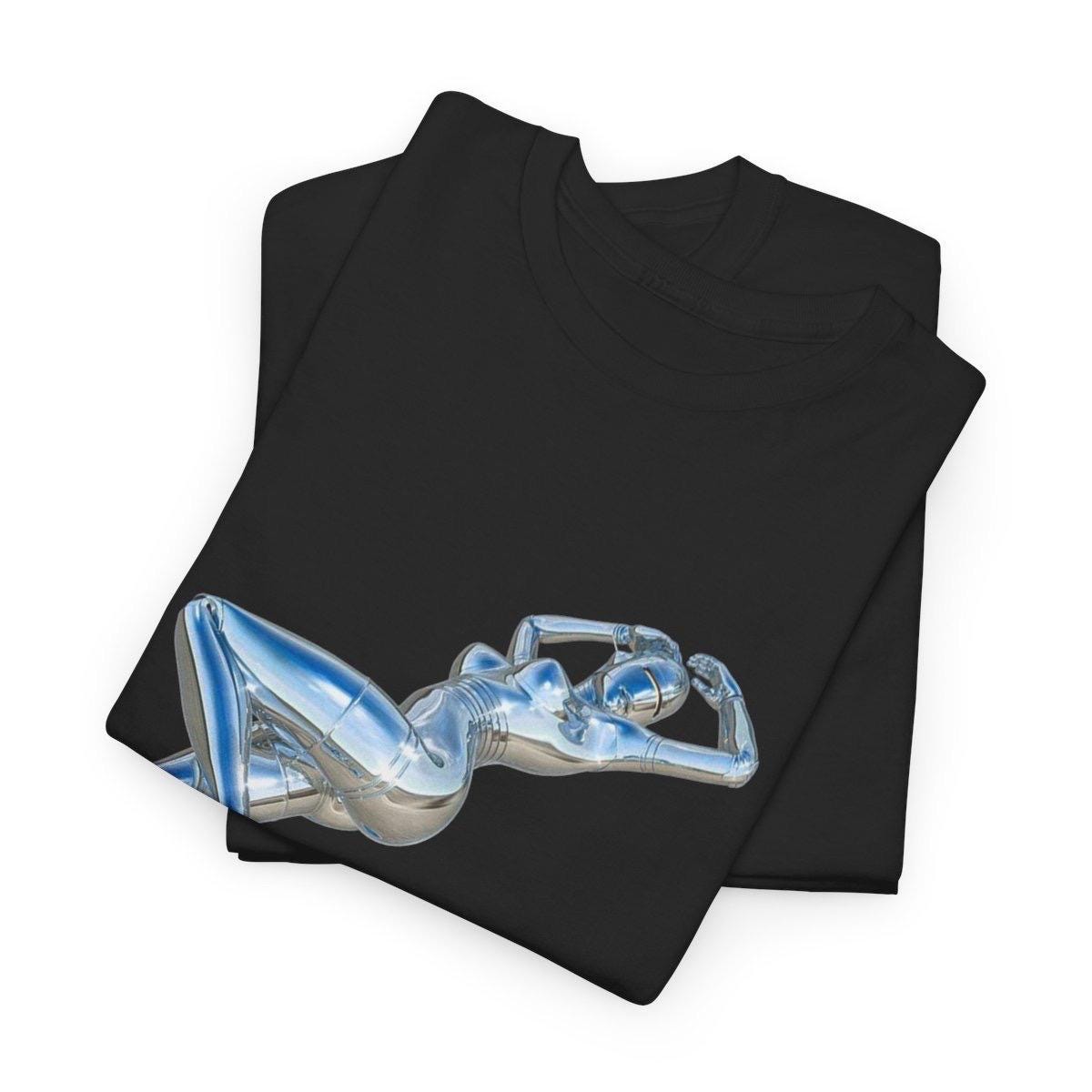 Hajime Sorayama Futuristic Robot Tee, Sizes Small-5xl, Black Color, 100 ...