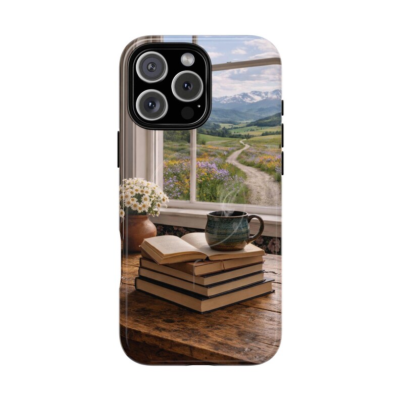 Book Lover iPhone Case, Cozy Reading Aesthetic Phone Case, Cottagecore ...