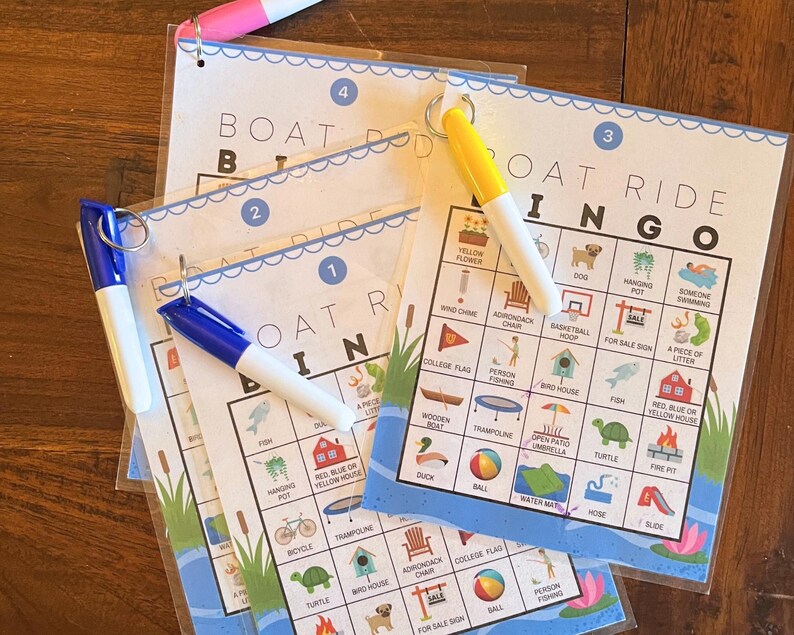 Boat Ride Bingo - Etsy