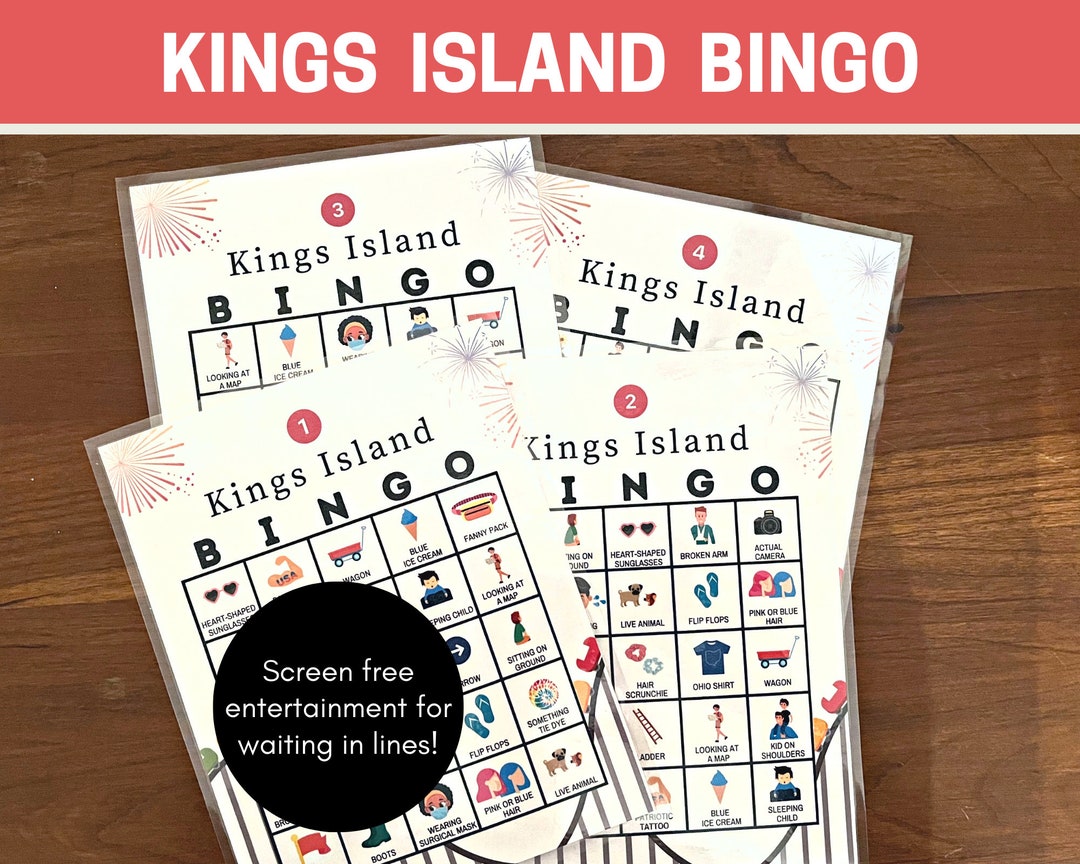 Kings Island Bingo (printed/laminated!) - Etsy