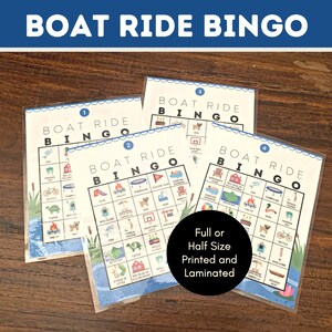 Boat Ride Bingo - Etsy