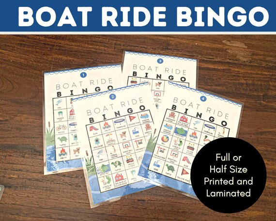 Boat Ride Bingo - Etsy