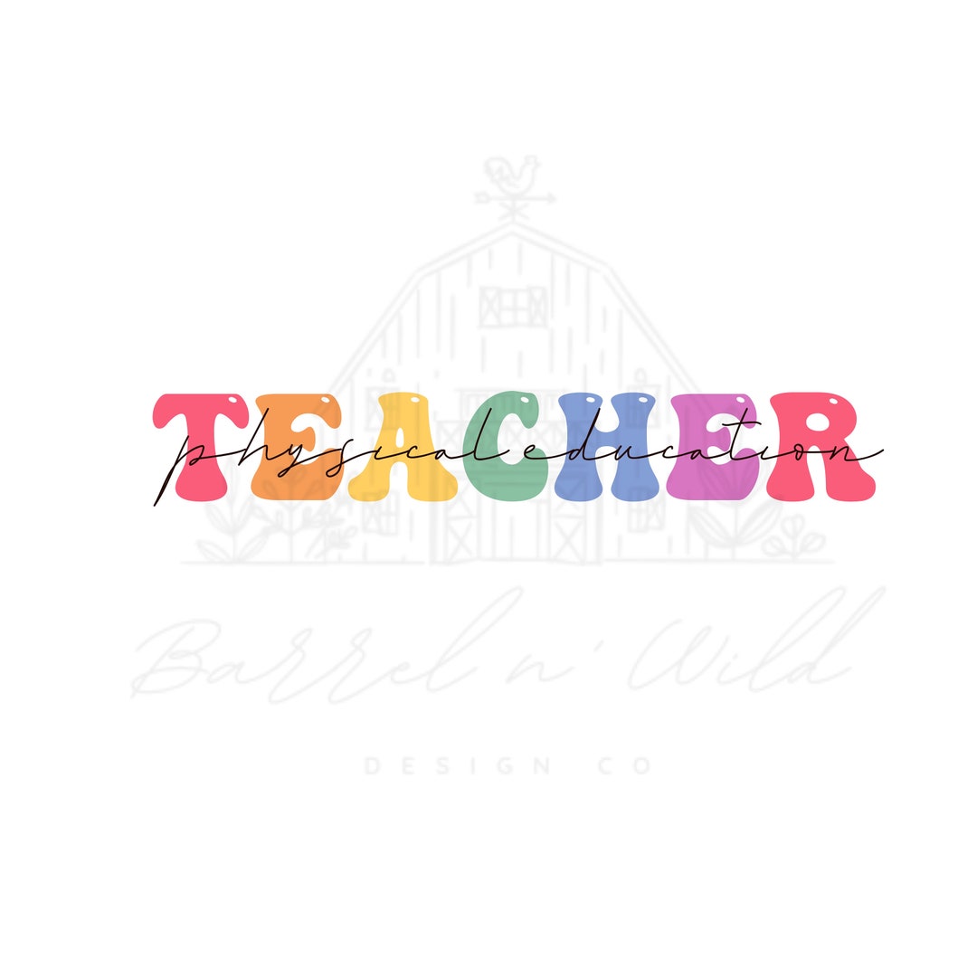 Physical Education Teacher PNG File/digital Download/png File/teacher ...