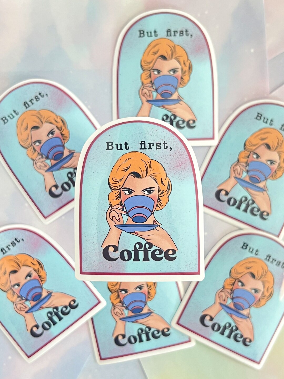 But First Coffee Waterbottle Sticker Laptop Sticker - Etsy