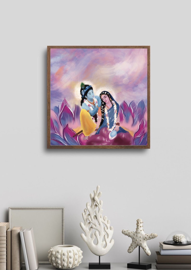 Radha Krishna Painting, Radha and Krishna Art Print, Instant Download ...