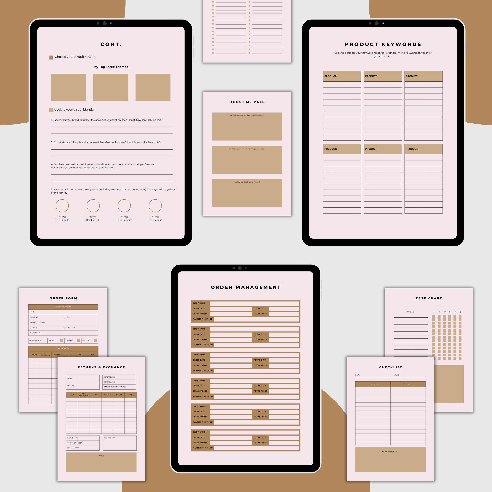 Shopify Planner Stay Organized, Achieve Goals, and Elevate Your Shop ...