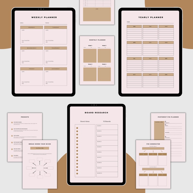 Pinterest Planner Digital Download for Ultimate Organization and ...