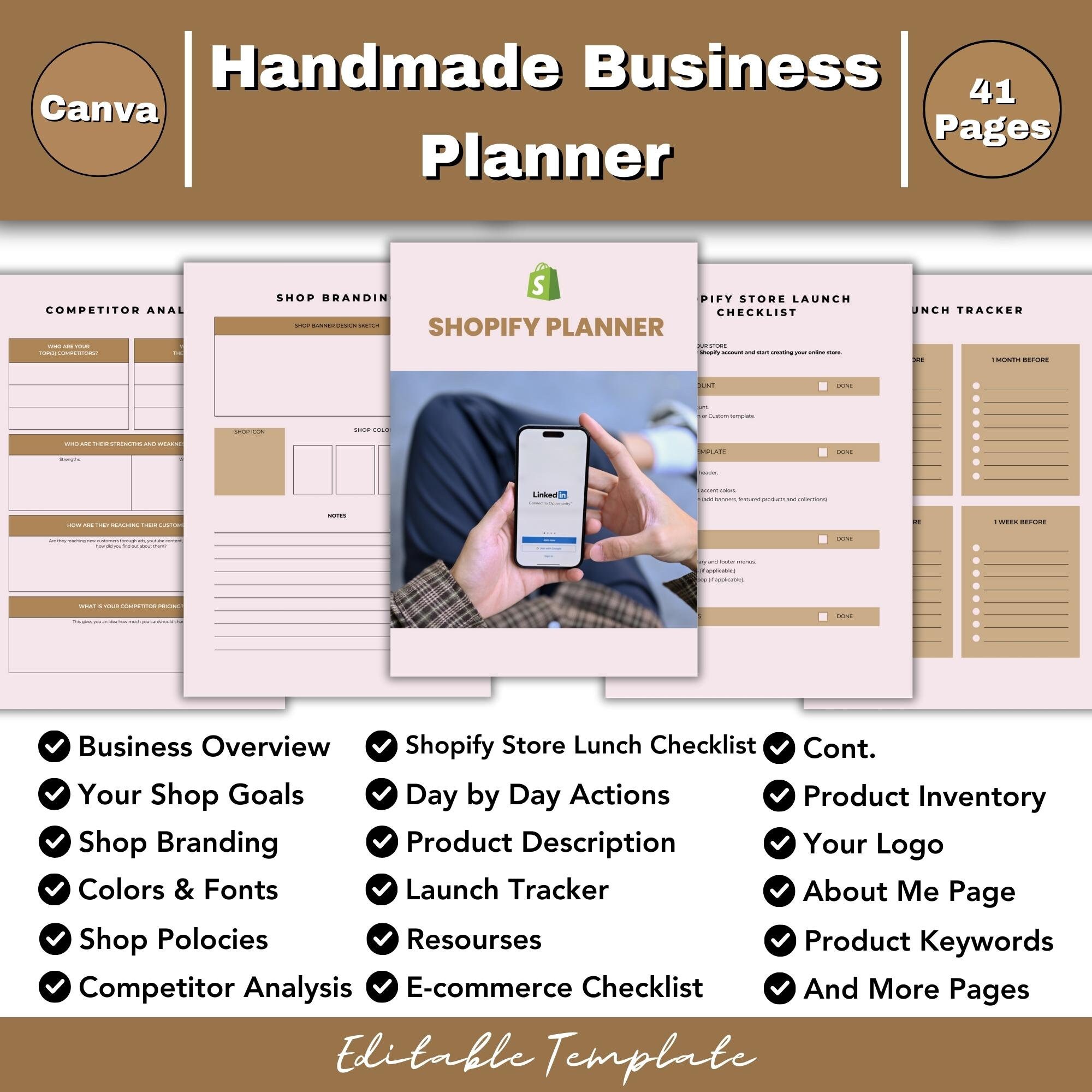 Shopify Planner Stay Organized, Achieve Goals, and Elevate Your Shop ...