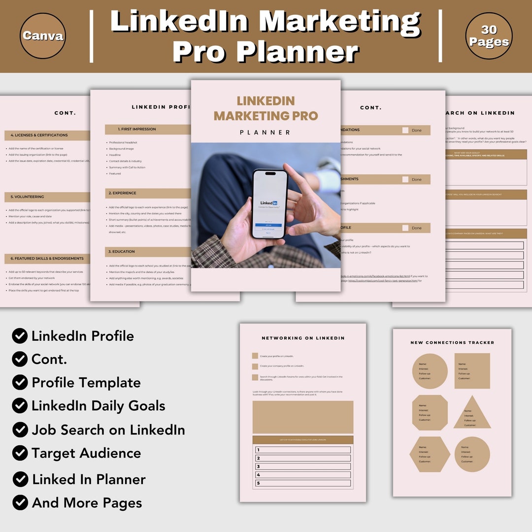 Linkedin Planner Boost Productivity, Maximize Connections, Elevate Your ...