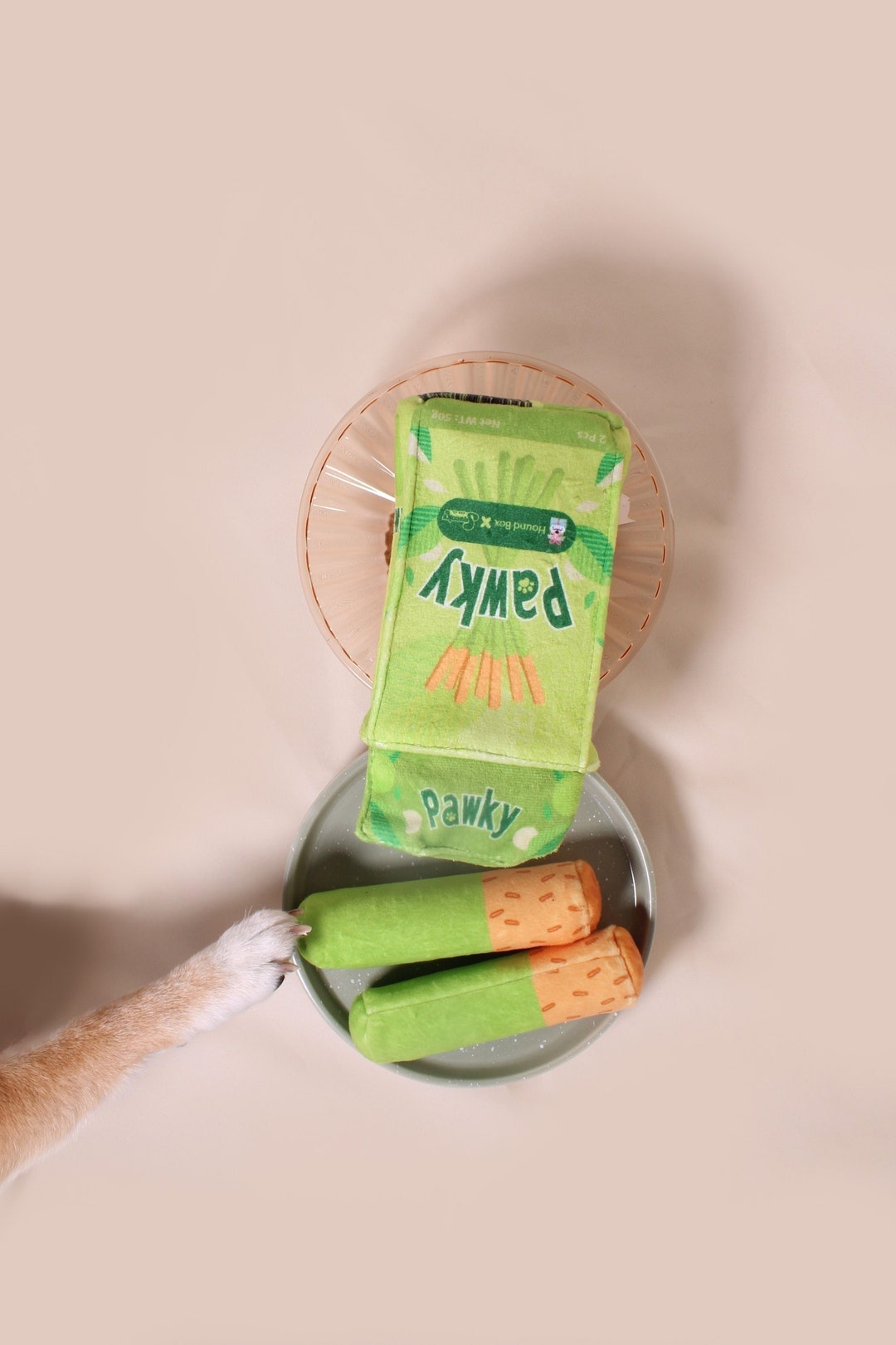 Pawky Crazy Crinkle Crunchy Toy With 2 Full Squeaky Stick - Matcha ...