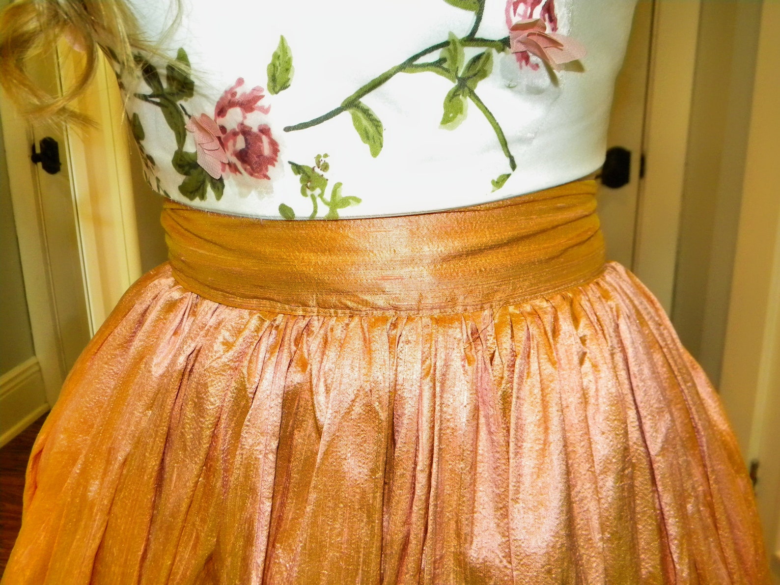 Miss Maeve at Her Garden Wedding Dupioni Silk Ballgown Skirt With ...