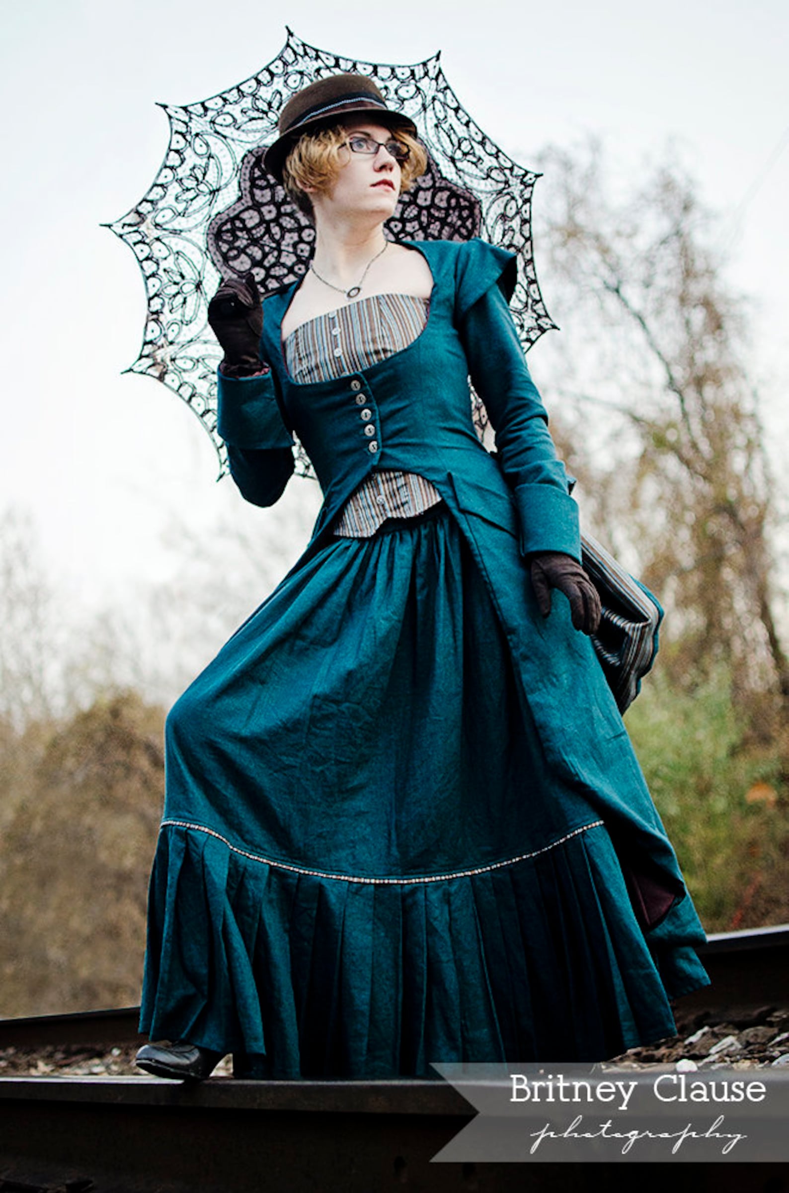 Gothic Lady Spy Victorian Steampunk Ensemble in Linen or - Etsy