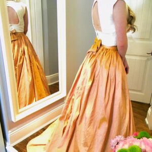 Miss Maeve at Her Garden Wedding ~ Dupioni Silk Ballgown Skirt With ...