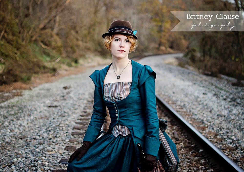 Gothic Lady Spy ~ Victorian Steampunk Ensemble in Linen or Twill ...