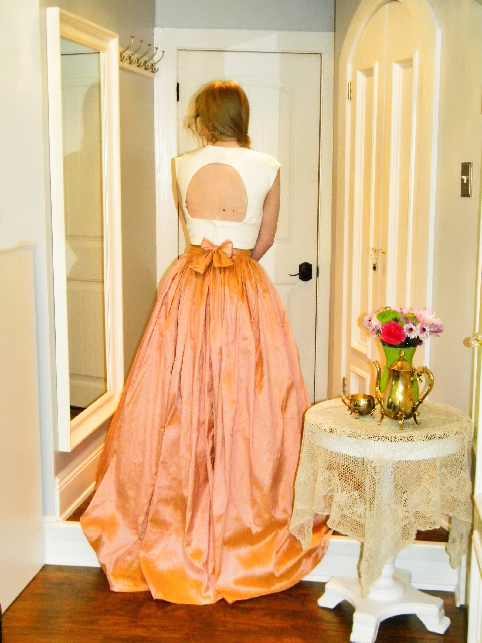 Miss Maeve at Her Garden Wedding ~ Dupioni Silk Ballgown Skirt With ...