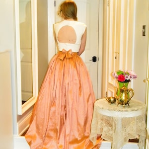 Miss Maeve at Her Garden Wedding ~ Dupioni Silk Ballgown Skirt With ...