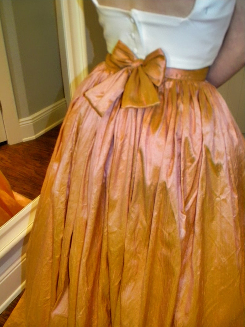 Miss Maeve at Her Garden Wedding ~ Dupioni Silk Ballgown Skirt With ...