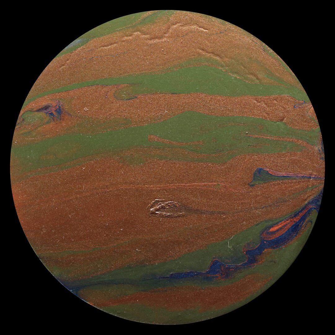 Small Exoplanets: Green Gas Over Golden Clouds - Etsy