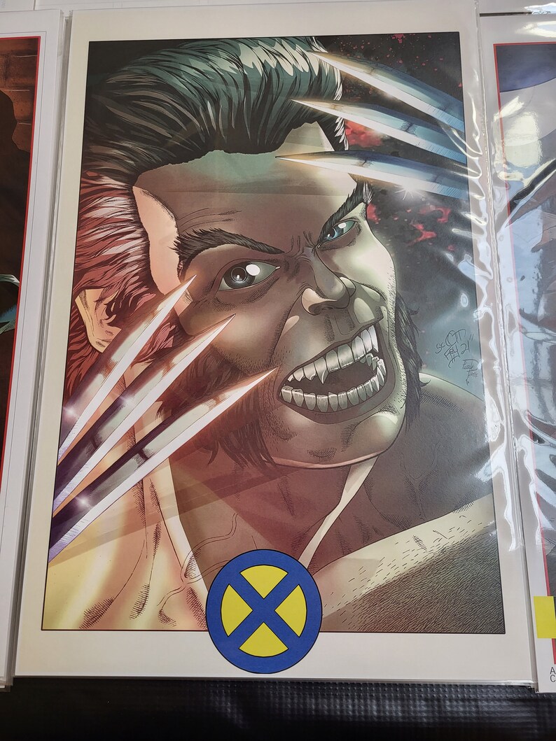 Marvel Comics X-men Wolverine Comic Art Print by Artist Scott Fry - Etsy