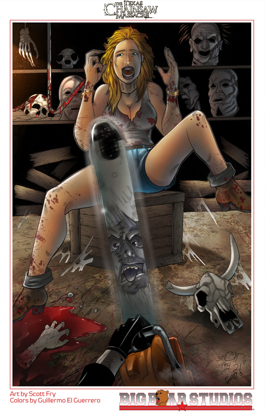 Texas Chainsaw Massacre Leatherface Tribute Print 11x17 Artist Scott Fry - Etsy