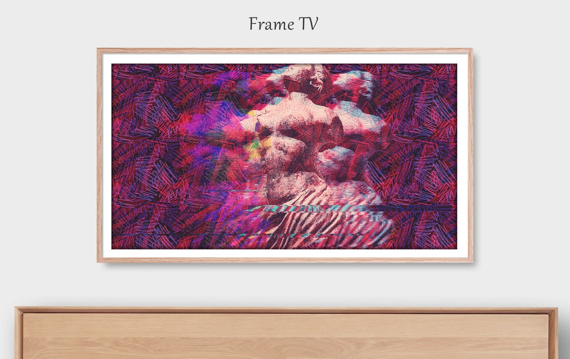 Abstract Statue Glitch Artwork for the Frame TV Art. or for Digital ...